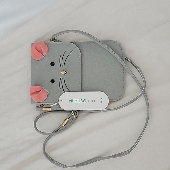 MUMUSO LIFE | Accessories | Cute Animal Cell Phone Pouch Gray Mumuso ...